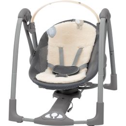 Babywippe Ingenuity "Every Season™ Swing 'n Go Portable Swing™ - Wesley™", Baby, grau, Kunststoff, Metall, Stoff, Babywippen, mit Musik und Geräuschen