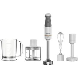 Kenwood Stabmixer "HBM40.306WH", grau (wei&szlig;, grau), B:53cm H:32cm T:12cm, Mixer, Triblade XL, 850 Watt, inkl. 4-teiliges Zubeh&ouml;r Set