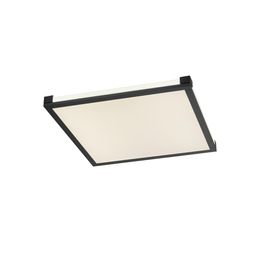 JUST LIGHT Deckenleuchte "MARIO", schwarz, 2, H: 7,1cm, 1 Stk., Leuchten, CCT - &uuml;ber Fernbedienung, RGB, dimmbar &uuml;ber Fernbedienung, Deckenleuchte