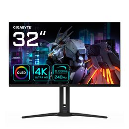 Gigabyte Gaming-Monitor "AORUS FO32U2", Energieeffizienz: G (A-G), schwarz, B:71,8cm H:61,4cm T:15,9cm, Monitore