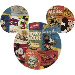 Vliestapete Komar "Vlies selbstklebend - Mickey Head Billboard - Gr&ouml;&szlig;e 125 x 125 cm", bunt, B:125m L:125m, Vlies, Tapeten, Kinderzimmer
