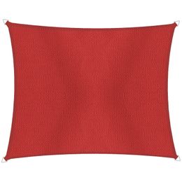 Sonnensegel Windhager "Capri Rechteck", rot, B:400cm T:500cm, Polyester, Sonnensegel, 4x5m, rot