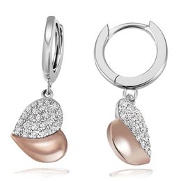 Paar Creolen Goldmaid, bunt (bicolor), Ohrringe, Damen, Silber 925 (Sterlingsilber)