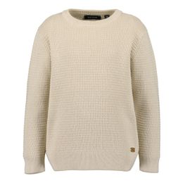 Blue Seven Jungen Strickpulloverkiesel, Gr. 98, unifarben, Strick, Obermaterial: 100% Baumwolle, Pullover