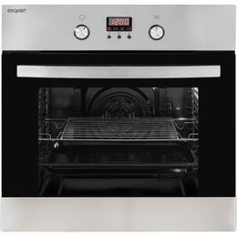 Exquisit Backofen "EBE 65-1H", Energieeffizienz: A (A+++-D), silber (silberfarben), B:59,5cm H:59,5cm T:57,5cm, Back&ouml;fen, Hei&szlig;luft&Pizzastufe - ideal f&uuml;r ein Pizzabacken zuhauseTimer-Funktion