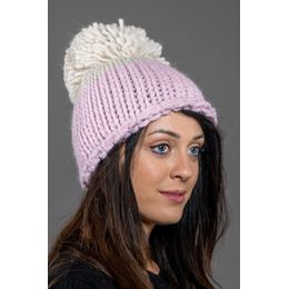 Ohrenm&uuml;tze "Lola", Damen, rosa (rose), Kunstfaser, Collezione Alessandro, M&uuml;tzen