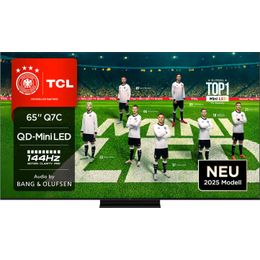TCL Mini-LED-Fernseher "65Q7CX7", Energieeffizienz: F (A-G), schwarz, 65 ″, Fernseher, Audio von Bang & Olufsen, Dolby Vision, Smart TV, Apple TV, 4K HDR