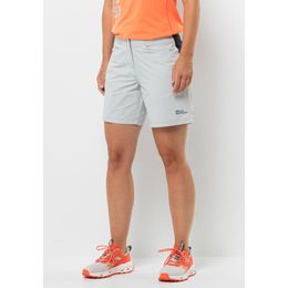 Shorts Jack Wolfskin "GRAVEX SHORTS W", Damen, Gr. 34, Normalgrößen, grau (cool, grau), Style:1. Oberstoff 84% POLYAMID, 16% ELASTHAN; 2. Oberstoff 62% POLYAMID, 38% ELASTHAN; LINING (CN): 100% POLYESTER, Hosen