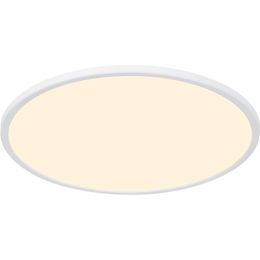 Nordlux Smarte LED-Leuchte "Oja Smartlight", Energieeffizienz: E (A-G), wei&szlig;, 1, &Oslash; 43cm H: 2,3cm, Leuchten, LED-Leuchte,Steuerung Helligkeit+Lichtfarbe, 3tlg43cm, LED Panels