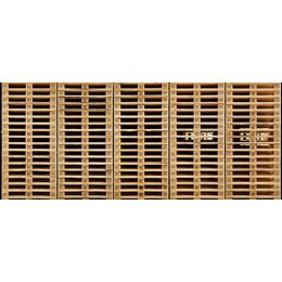 Fototapete ARCHITECTS PAPER "Pallets", braun (beige, braun, schwarz), B:6m L:2,5m, Vlies, Tapeten, Vlies, Wand, Schr&auml;ge
