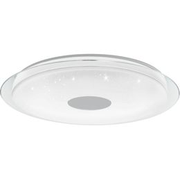 Eglo Deckenleuchte "LANCIANO-Z Deckenlampe weiß, Tuneable White, ZibBee 3.0, Sternenhimmel", weiß (weiß, transparent), Ø 77 H: 9,5cm, 1 Stk., Leuchten, Timer, App / Sprachsteuerung Alexa, ‎ exkl. Fernbedienung, LED Sternenhimmel