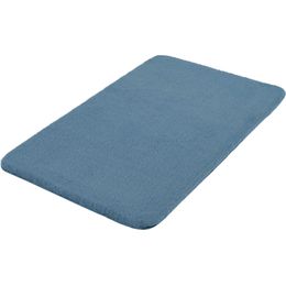 Badematte Kleine Wolke "Cony", blau, H:25mm, Polyester, Badematten, Badematte, Badteppich, Fell-Optik, Uni Farben, besonders weich & kuschelig