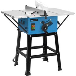 G&uuml;de Tischkreiss&auml;ge G&Uuml;DE "GTK 2000 A", silber (blau, schwarz, silber), B:945mm H:1.020mm L:850mm, S&auml;gemaschinen, 2000 W, 250 mm, Hartmetalls&auml;geblatt, Nullspannungsausl&ouml;ser