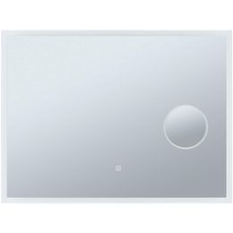 Paulmann LED Spiegelleuchte "LED Leuchtspiegel Mirra IP44 dimmbar Spiegel", silber (silberfarben), 1, H: 60cm, 1 Stk., Leuchten, Memoryfunktion, Dimmer