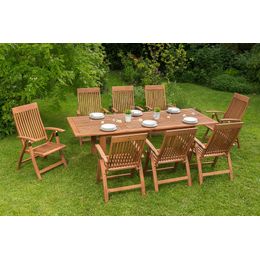 Garten-Essgruppe Merxx "Commodoro", beige (natur,), Sitzmöbel-Sets