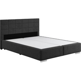 Boxspringbett COTTA "Simba", schwarz, L:209cm, Komplettbetten, Boxspringbett, Topseller wahlweise mit oder ohne Matratze und Topper bestellbar, Topseller