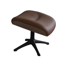 Fu&szlig;hocker FLEXLUX "Clement Beinst&uuml;tze. Hervorragender Komfort, Robuster schwarzer Fu&szlig;", braun (old chestnut braun), B:44cm H:44cm T:35cm, 100% Echteder, Hocker, Fu&szlig;hocker, Beinauflage zur besseren Entspannung, Rahmen in Holzoptik