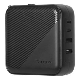 Targus USB-Ladeger&auml;t "100W Multiport GaN Charger mit Reiseadaptern", schwarz, B:12cm H:8cm T:20cm, Ladeger&auml;te