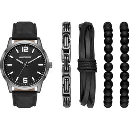 Quarzuhr Skechers, schwarz, Armbanduhren, Herren, Armbanduhr, Herrenuhr, analog, Leuchtindizes, Geschenkidee