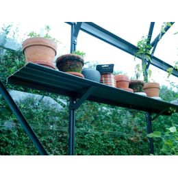Wandregal Vitavia, gr&uuml;n, B:122cm T:15cm, Aluminium, Regale, Wandregal, Alu gr&uuml;n, BxT: 122x15 cm
