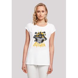 T-Shirt F4NT4STIC "Batman TV Serie Nananana", Damen, Gr. M, wei&szlig;, Obermaterial: 100% Baumwolle, regular fit, Rundhals, ohne B&uuml;ndchen, Shirts T-Shirt, Damen,Premium Merch,Regular-Fit,Kurze &Auml;rmel,Bedruckt
