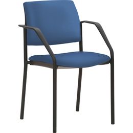mayer Sitzm&ouml;bel Besucherstuhl MAYER SITZM&Ouml;BEL "2518", blau (blau, schwarz), B:59cm H:83cm T:56cm, St&uuml;hle, stapelbar bis 6 St&uuml;ck