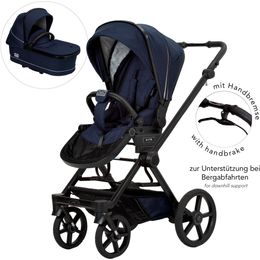 Kombi-Kinderwagen Hartan "Ivy GTR Outdoor Handbremse", Kinder, blau (saphir), Aluminium, Kinderwagen, Made in Germany