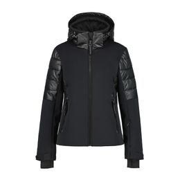 Softshelljacke Luhta "D SOFTSHELLJACKE KIERINKI", Damen, Gr. 46, schwarz, Obermaterial: 82% Polyamid, 18% Elasthan, Jacken Softshelljacke