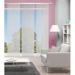 Schiebegardine Vision S "3ER SET ROM" Gr. 1, grau, B:60cm H:260cm, Polyester, Gardinen, HxB: 260x60, Schiebevorhang 3er Set Uni
