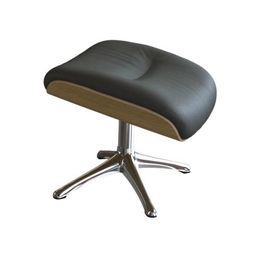 Fu&szlig;hocker FLEXLUX "Clement Beinst&uuml;tze, Hervorragender Komfort, Robuster Alu Fu&szlig;", grau (warm mineral), B:44cm H:39cm T:35cm, 100% Polyester, Hocker, Fu&szlig;hocker, Beinauflage zur Entspannung, pflegeleicht, Rahmen in Holzoptik