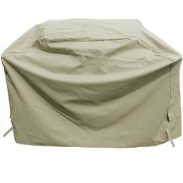 Grill-Schutzhülle Tepro, beige (natur), B:150cm H:110cm L:70cm, Polyester, Planen, für Holzkohlegrill »Toronto XXL«, BxL: 150x70 cm
