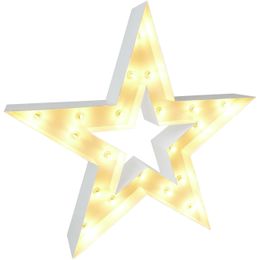 MARQUEE LIGHTS LED Dekolicht "Star", weiß, 20, Ø 122cm, 1 Stk., Leuchten, Wandlampe, Tischlampe Stern 20 Leuchtmittel E14 (exkl.) - 122x122 cm