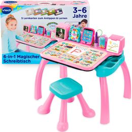 Spieltisch Vtech "6-in-1 Magischer Schreibtisch", rosa (pink), Spieltische, KinderB:64,2cm H:54,6cm T:46,2cm, Kunststoff, mit Licht und Sound, B:64,2cm H:54,6cm T:46,2cm