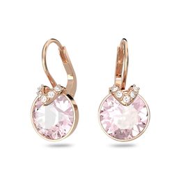 Paar Ohrh&auml;nger Swarovski "Bella V Drop-Ohrh&auml;nger", rosa (ros&eacute;goldfarben, rosa, rosa), Ohrringe, Damen, Metall, mit Swarovski Kristall