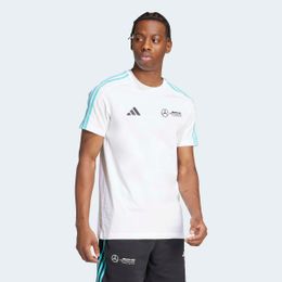 T-Shirt adidas Performance "MER DNA TEE M", Herren, Gr. XXL, schwarz-weiß (weiß, schwarz), Obermaterial: 100% Baumwolle, normal, Rundhals, Shirts, Mercedes AMG Männer Motorsport