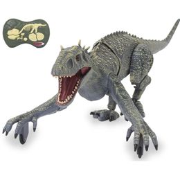RC-Tier Jamara "Dinosaurier Exoraptor, Li-Ion 3,7V, 2,4GHz, grau", grau, Fernlenkfahrzeuge, JungenB:22cm H:17cm, mit Licht und Sound, B:22cm H:17cm