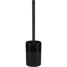WC-Garnitur Kleine Wolke "&raquo; Deep&laquo;", schwarz, B:9,2cm H:36,5cm L:9,2cm, Keramik, Reinigungsb&uuml;rsten