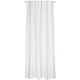 Vorhang Esprit "Tommy" Gr. 1, bunt (bunt, orange, mehrfarbig), B:130cm H:250cm, Jacquard, Polyester, Gardinen, mit zeitlosem L&auml;ngsstreifen