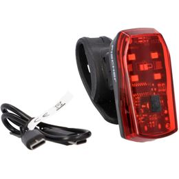 FISCHER BIKE FISCHER FAHRRAD Fahrrad-R&uuml;cklicht "Akku-R&uuml;cklicht &ldquo;Basic STOP&rdquo;"schwarz, Fahrradlampen