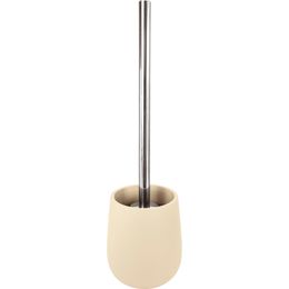 WC-Garnitur Kleine Wolke "Drip", beige, B:11cm H:38cm L:11cm, Polyresin (Kunststein), Reinigungsb&uuml;rsten, WC-B&uuml;rstenhalter inkl. WC-B&uuml;rste+Stiel