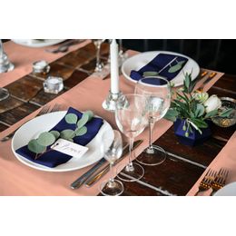 Platzset Adam "Tischset Eden" Gr. 1, bunt (dunkelgr&uuml;n,rot,papaya), 17 Stk., Baumwolle, rechteckig, Obermaterial: 100% Baumwolle, Platzsets, Made in Germany, f&uuml;r 8 Personen