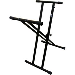 Keyboardst&auml;nder Clifton "Keyboardstand double cross", schwarz, Musikinstrumentenst&auml;nder, KinderH:97cm, H:97cm