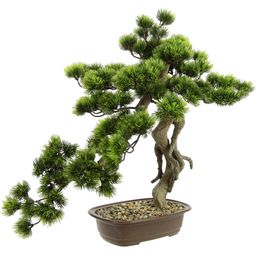 Kunstpflanze I.GE.A. "Bonsai Baum in Schale", grün, B:48cm H:58cm L:30cm, Kunststoff, Kunstpflanzen, Kunstpflanze, Exotische Bäume Zen Garten