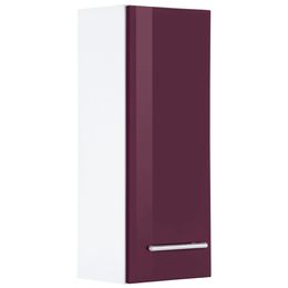 H&auml;ngeschrank Welltime "Venedig", lila (aubergine, wei&szlig;), B:25cm H:64cm T:20cm, Schr&auml;nke, H&auml;ngeschrank, Badm&ouml;bel in Breite 25 cm
