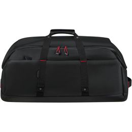Reisetasche Samsonite "ECODIVER DUFFLE L", Gr. B/H/T: 69cm x 36cm x 37cm, schwarz, Nylon, Polyester, Taschen, mit Rucksackfunktion Reisetasche Weekender Sporttasche