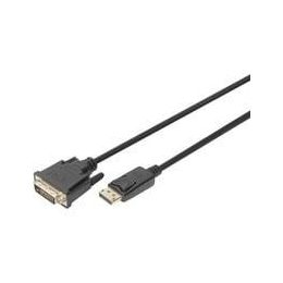 Digitus Adapterkabel DisplayPort > DVI-D schwarz, 2 Meter