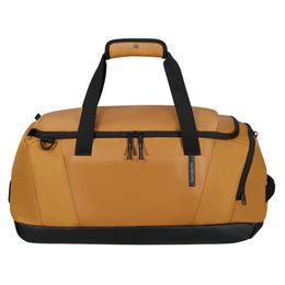 Reisetasche Samsonite "ARMOX", Gr. B/H/T: 55cm x 28cm x 33cm, gelb (ochre), Polyester, Taschen, Duffle S personalisierbar als Rucksack tragbar