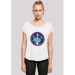 T-Shirt F4NT4STIC "NASA Classic Globe Astronauts", Damen, Gr. 4XL, wei&szlig;, Obermaterial: 100% Baumwolle, regular fit, Rundhals, ohne B&uuml;ndchen, Shirts T-Shirt, Print