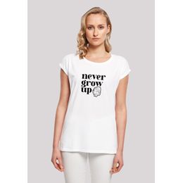 T-Shirt F4NT4STIC "Heroes of Childhood Pinocchio Never Grow Up", Damen, Gr. 4XL, wei&szlig;, Obermaterial: 100% Baumwolle, regular fit, Rundhals, ohne B&uuml;ndchen, Shirts T-Shirt, Retro, Heroes of Childhood, TV Serie