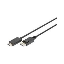 Digitus Adapterkabel DisplayPort > HDMI 4K schwarz, 1 Meter